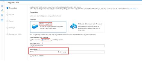 triggers copy data from on prem sql server db to azure sql db then