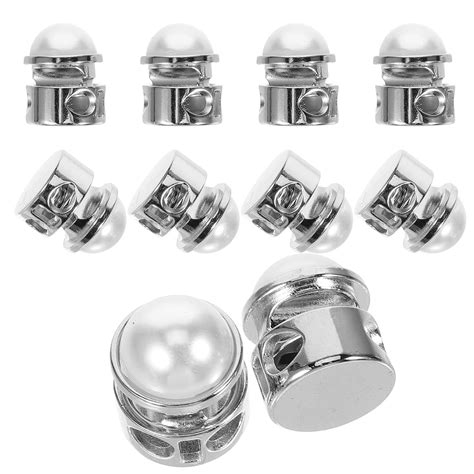 10 Pcs Hat Sprung Metal Locks Replacement Cord Lock Stopper Replacement Metal Spring Buckles