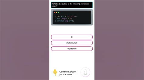 Javascript Programming Challenge Can You Guess The Output 💻🤔 Youtube