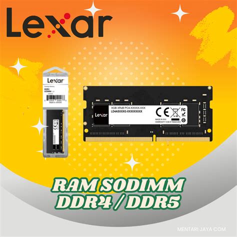 Jual Lexar Sodimm Ram Ddr4 Ddr5 8gb 32gb Life Time Warranty Shopee Indonesia