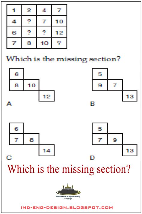Which Is The Missing Section