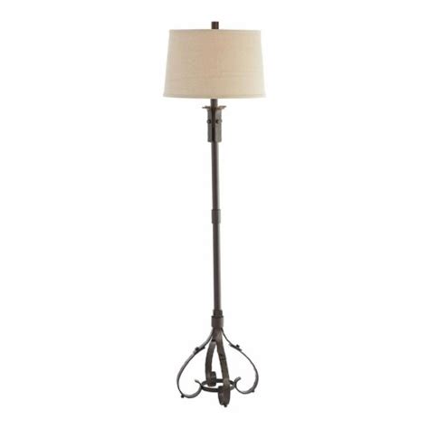 Pacific Coast Lighting Bristol Scroll Hammered Metal Floor Lamp In Dark