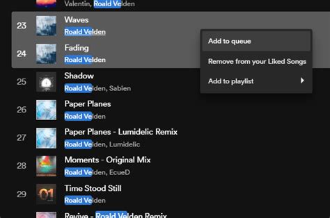 The Context Menu When Right Clicking A Song Should The Spotify Community