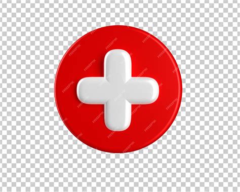 Premium Psd Plus Text Medical Care 3d Rec Circle Icon