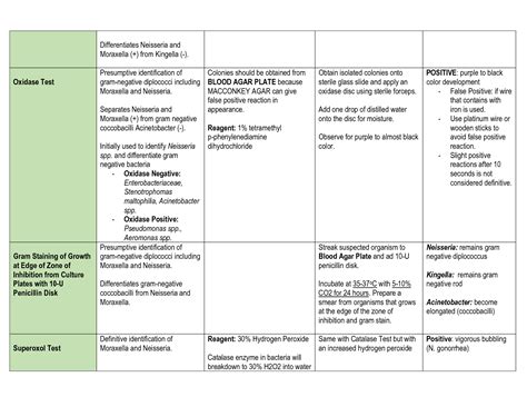SOLUTION Gram Negative Cocci Biochemical Tests Studypool