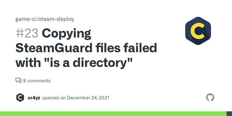 Copying Steamguard Files Failed With Is A Directory · Issue 23