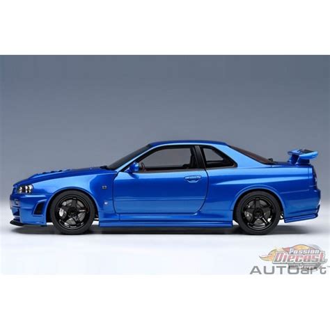 Nissan Skyline Gt R R34 Z Tune Bayside Bluecarbon Autoart
