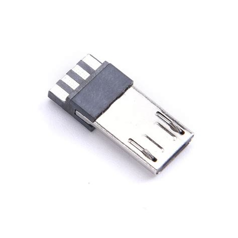 20 Pcs 4 Pin Micro Usb Jack Usb Plug Male Connector Port Sockect Plug