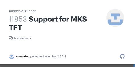 support for mks tft · issue 853 · klipper3d klipper · github