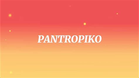 Bini Pantropiko Lyrics Youtube