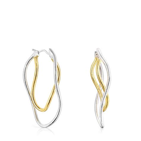 18k Gold Plated Ellipse Earrings Munimorogobpe