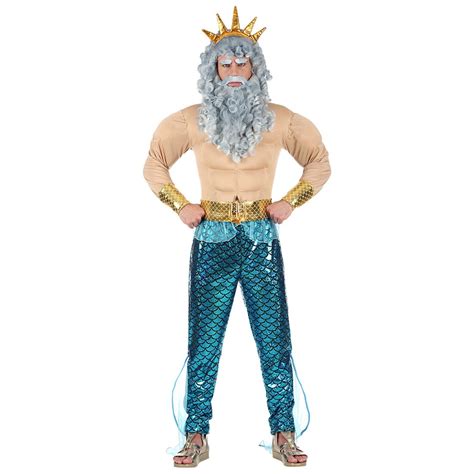 Witziges Neptun Kostüm für Herren
