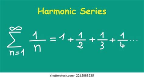 Summation Harmonic Series Formula Mathematics Stock Vector Royalty