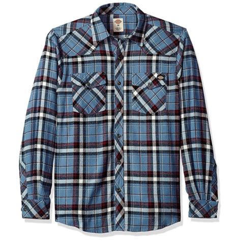 Dickies【m】rn123187 法蘭絨 長袖襯衫 厚棉 經典格絞西部襯衫 舒適 Rn123187 全新 現貨 Usa正品工作室