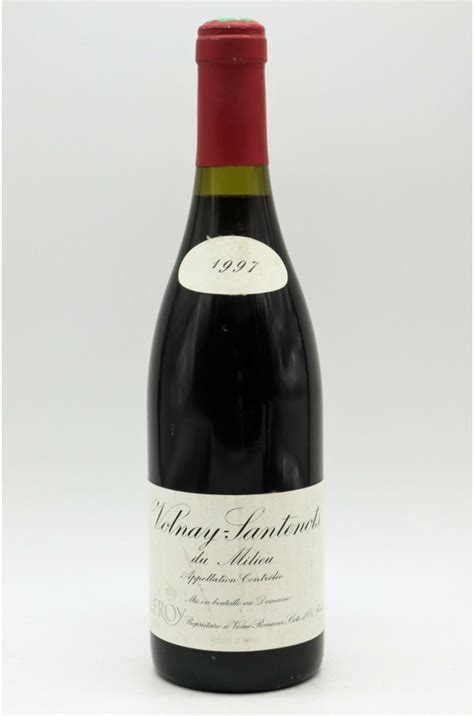 Domaine Leroy Volnay 1er Cru Santenot Du Milieu 1997