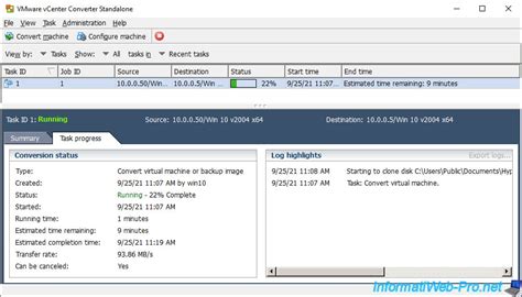 Convert A Hyper V Virtual Machine To A Vmware Esxi 67 Virtual Machine