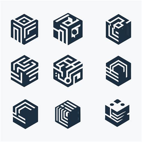 Cube Works Cube Collection Logo 56460542 Vector Art At Vecteezy
