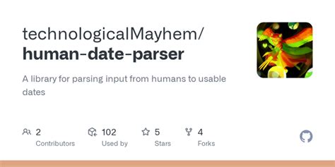 Github Technologicalmayhemhuman Date Parser A Library For Parsing Input From Humans To
