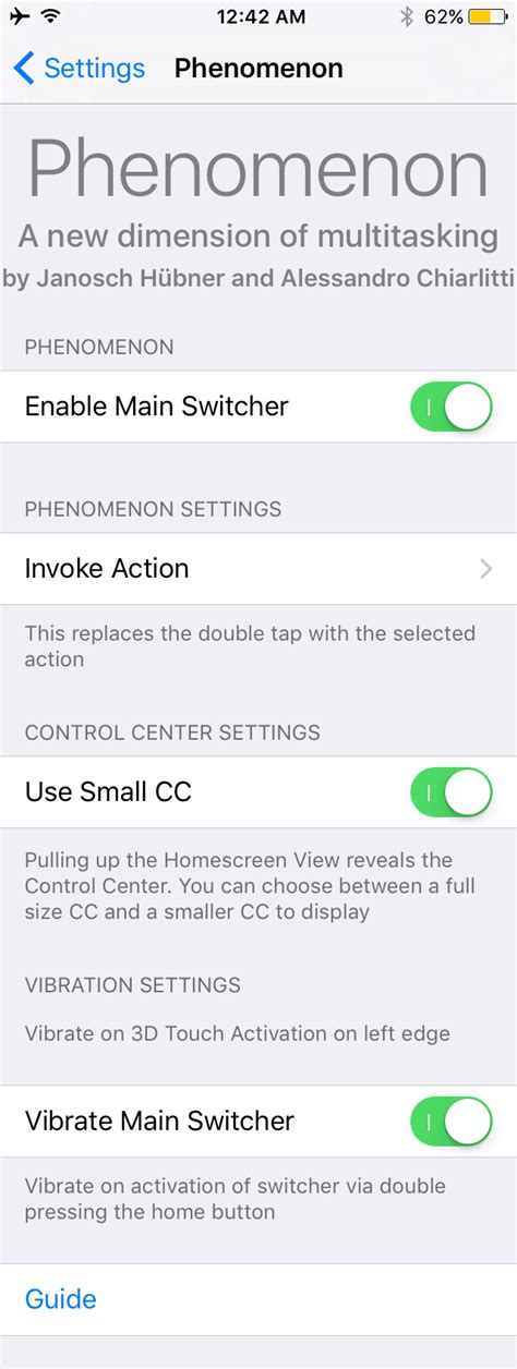 Phenomenon Un Tweak Intuitif Pour Combiner App Switcher Et Control