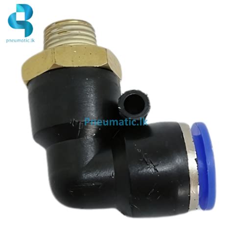 Pl12 G02 Push In Male Elbow Connector Pneumatic Lk