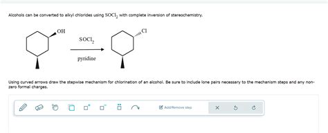 Solved Alcohols can be converted to alkyl chlorides using | Chegg.com