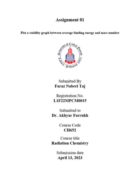 Assignment 01 Rc Pdf Binding Energy Neutron