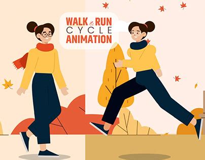 Character Walk Cycle 2d Animation Projects :: Photos, videos, logos, illustrations and branding ...
