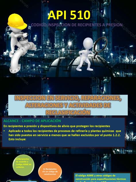 Api 510 Código De Inspección De Recipientes A Presión En Servicio