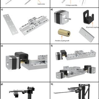 X And Y Slides Stages A Linear Guide Stage And The Lead Screw B Download Scientific Diagram