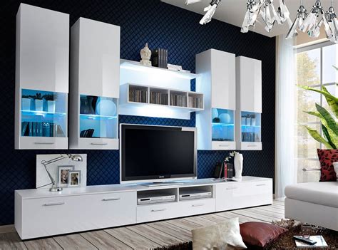 Stylefy Wohnwand Dora Wohnmöbel Wohnzimmer Set Set 8 St