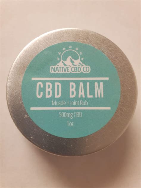 Full Spectrum Hemp Extract Muscle Joint Balm Native Cbd Co