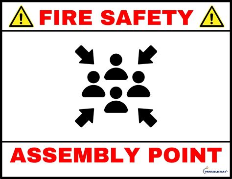 Fire Safety Assembly Point Sign Free Download In 2023 Fire Safety