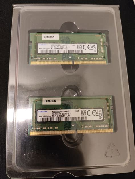 Samsung Ddr4 3200mhz Soddim Ram 8gb X 2 Computers And Tech Parts And Accessories Computer Parts