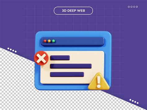 Premium Psd Dangerous Access 3d Icon