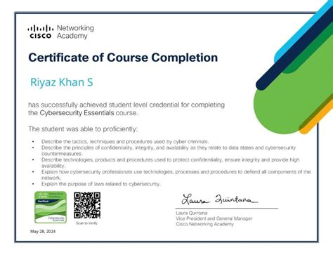 Riyaz Khan S On Linkedin Cybersecurity Cisconetworkingacademy
