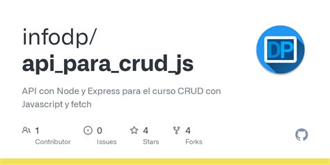 github infodp api para crud js api con node y express para el curso