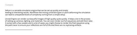 Vellum Unreal Engine Experiments Behance