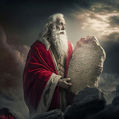 Moses Ten Commandments Digital Art By Michael Rucker Pixels