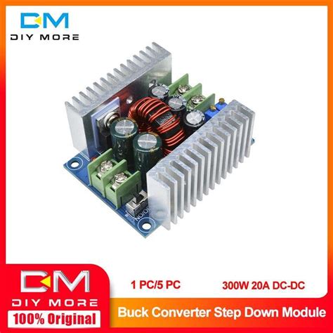 Jual Diymore DC DC 300W 20A Asli Modul Step Down Konverter Buck Arus Konstan LED Driver Power