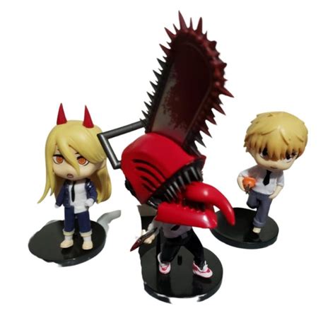 Set X 3 Figuras Pochita Pt Chainsaw Man Anime Denji Ppochita Y Power