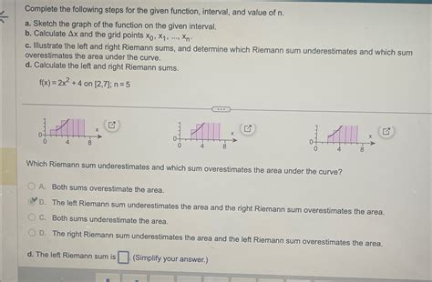 Solved Complete The Following Steps For The Given Function
