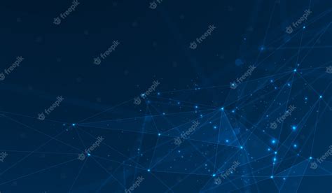 Premium Vector Connected Polygons Plexus Background