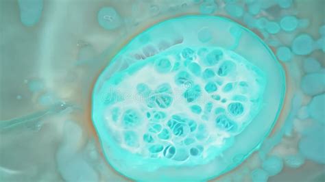 Exploring The Intricate Detail Of A Microscopic Cellular Structure
