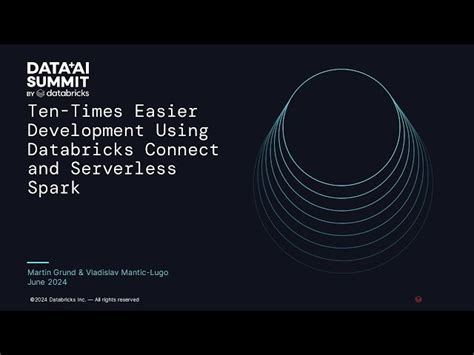 Free Video Ten Times Easier Development Using Databricks Connect And