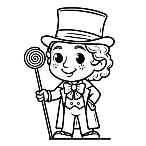 Coloriage Dessiner Wonka Simple Dessin Gratuit à Imprimer