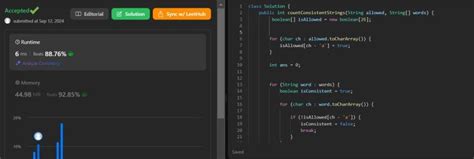 Day 43 Of 100daysofcode Count The Consistent Strings Manvita Goel