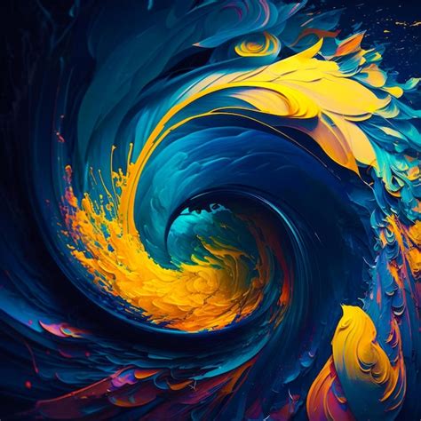 Premium Photo An Abstract Image With Colorful Swirls And Swirls Generative Ai