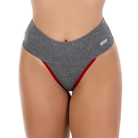 Kit Calcinhas Fitness Seca Barriga Cintura Alta