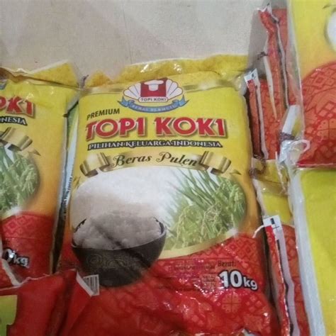 Jual Beras Topi Koki 10kg Shopee Indonesia