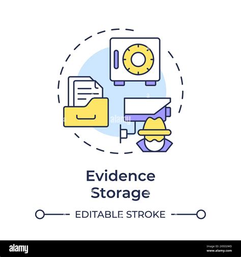 Evidence Storage Multi Color Concept Icon Stock Vector Image And Art Alamy